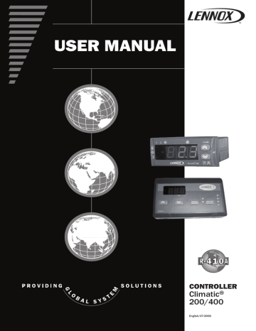 Lennox CLIMATIC 200 User manual | Manualzz