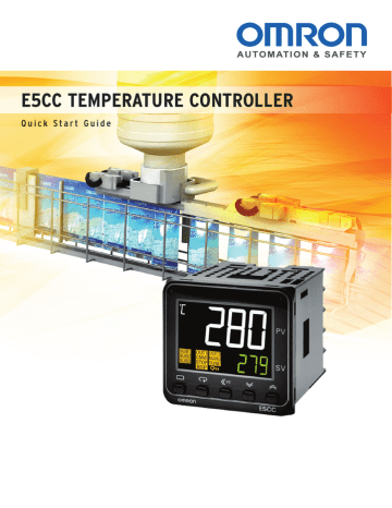 Omron E5CC Temperature Controller Quick Start Guide | Manualzz
