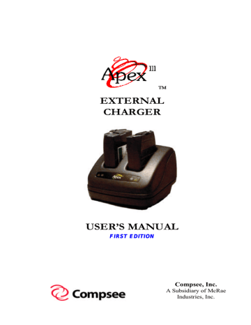 Apex III EXTERNAL CHARGER User’s Manual | Manualzz