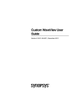Custom WaveView User Guide - Synopsys | Manualzz