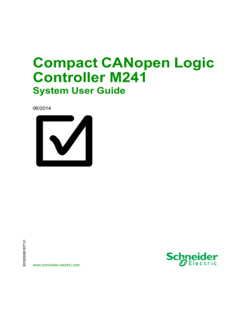 Schneider Electric Compact CANopen Logic Controller M241, System System user guide | Manualzz