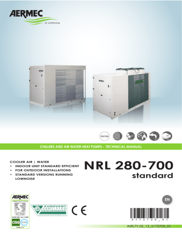 AERMEC NRL 280-700 air water heat pump Technical Manual | Manualzz