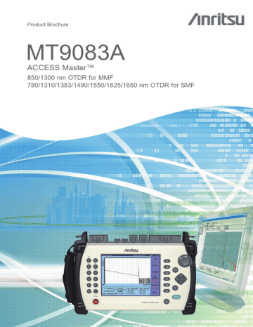 OTDR ACCESS Master MT9083A Product Brochure | Manualzz