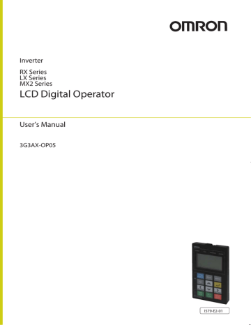 Omron MX2 Series User manual | Manualzz