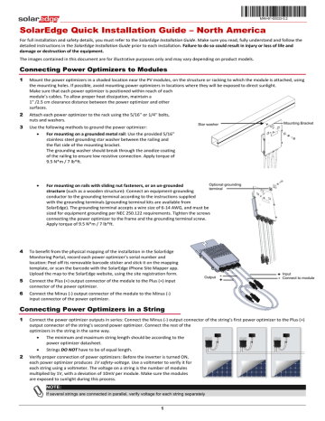 SolarEdge P300 Quick Installation Manual | Manualzz