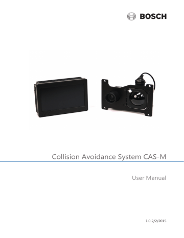 Bosch Collision Avoidance System CAS-M User Manual | Manualzz