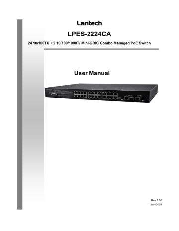 Lantech LPES-2224C User manual | Manualzz