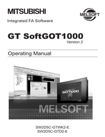 Mitsubishi Electric GT SoftGOT1000 Version2 Operating Manual | Manualzz
