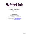 SiteLink User’s Manual | Manualzz