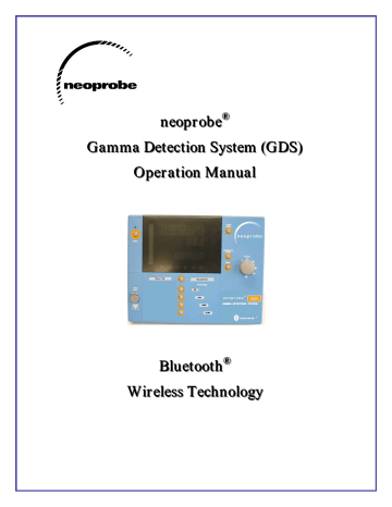 NEOPROBE Neo2000 GAMMA DETECTION SYSTEM MODEL 2100 *WKS* Test ...