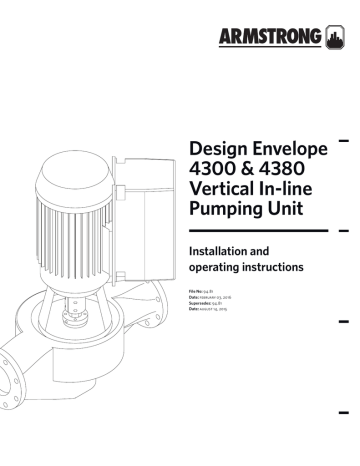 Armstrong Design Envelope 4300 Installation And Operating Instructions Manual | Manualzz