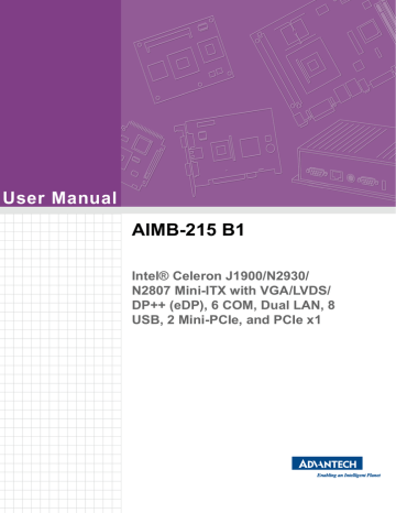 Advantech AIMB-215 B1 User manual | Manualzz