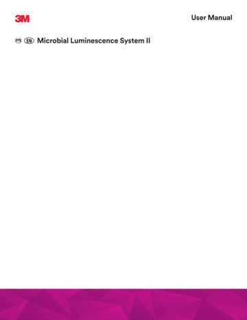 3M Microbial Luminescence System II User Manual | Manualzz