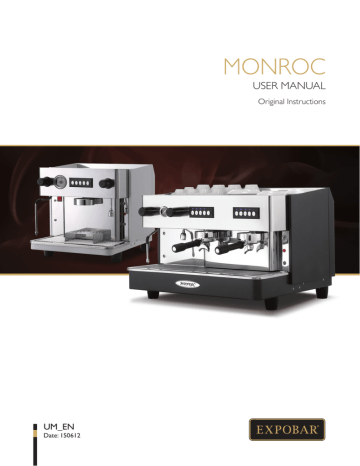 Expobar MONROC User manual | Manualzz