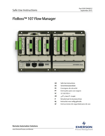 FloBoss™ 107 Flow Manager | Manualzz