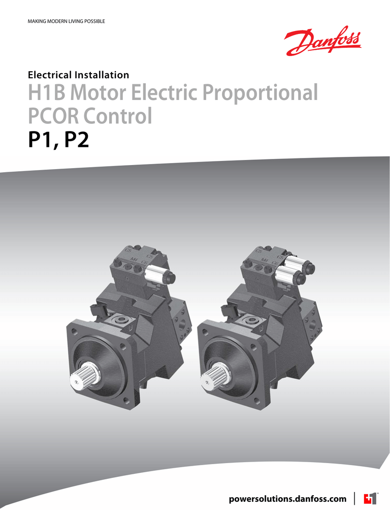 H1B Motor Electric Proportional PCOR Control P1, P2 | Manualzz