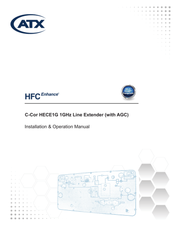 Line Extender C-Cor HECE1G Installation & Operation Manual | Manualzz