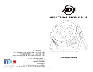 LED Par Mega TRIPAR Profile Plus User Instructions | Manualzz