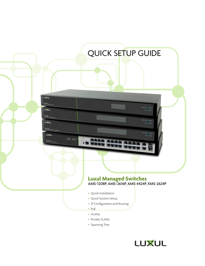 Luxul AMS-4424P Quick Setup Manual | Manualzz