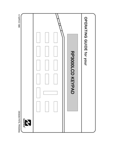 NAPCO RP3000 LCD Keypad Operating Guide | Manualzz