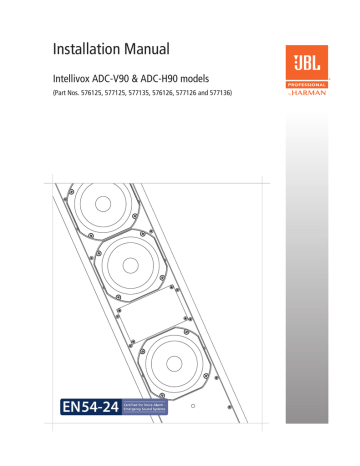 JBL Intellivox ADC V90, Intellivox ADC H90 Installation Manual | Manualzz