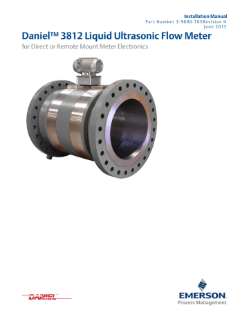 Daniel 3812 Liquid Ultrasonic Flow Meter Installation Manual | Manualzz