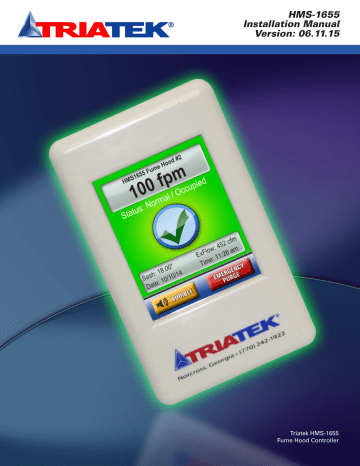 Triatek HMS-1655 Installation Manual | Manualzz