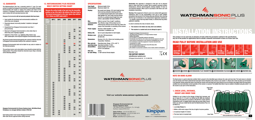 Watchman Sonic Oil Level Monitor Official Installation, 47% OFF