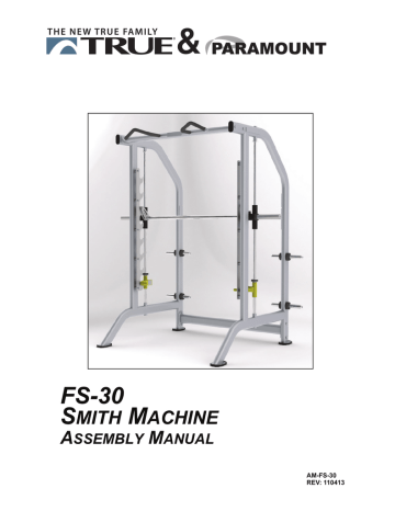 True SMITH MACHINE FS-30 Assembly Manual | Manualzz