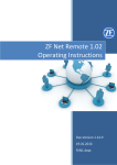 ZF Net Remote 2.00 Operating Instructions | Manualzz