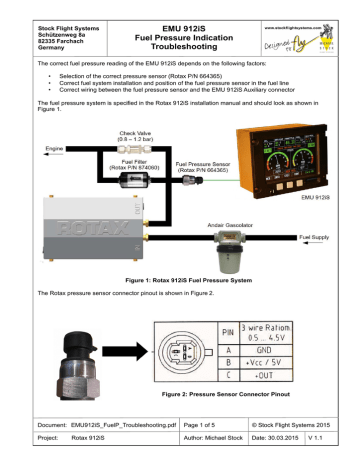 Rotax 912iS EMU 912iS Fuel Pressure System Troubleshooting | Manualzz