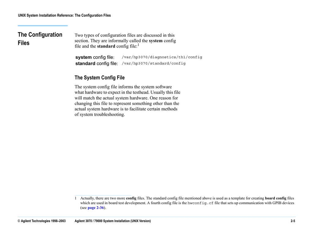 The Configuration Files | Manualzz