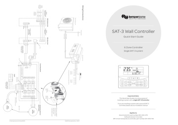 Temperzone SAT-3 Wall Controller Quick Start Guide | Manualzz