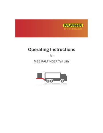 MBB PALFINGER Tail Lifts Operating Instructions | Manualzz