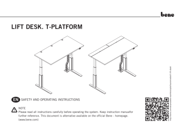 Lift Desk T-Platform User Manual | Manualzz