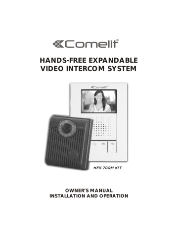 Comelit HFX-700M KIT Owner's Manual | Manualzz