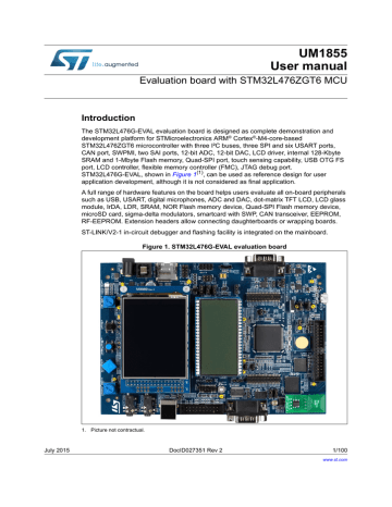 STMicroelectronics STM32L476G-EVAL User manual | Manualzz
