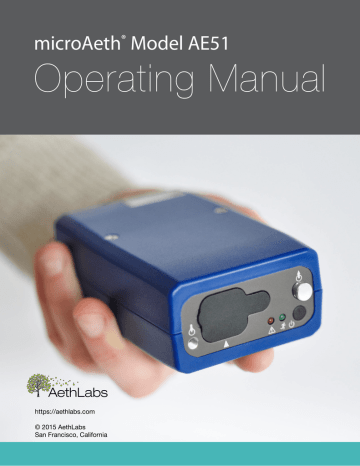 Aethlabs microAeth AE51 Operating Manual | Manualzz