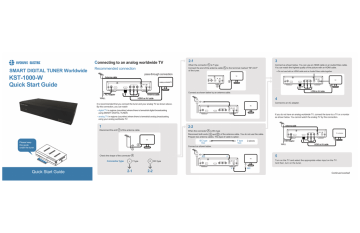 KST-1000 W Quick Start Guide | Manualzz
