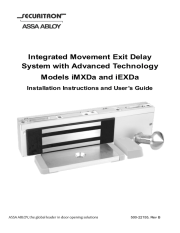 Securitron iMXDa Installation Instructions | Manualzz