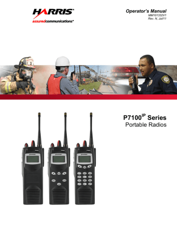 Harris P7100 IP Series Operator's Manual | Manualzz