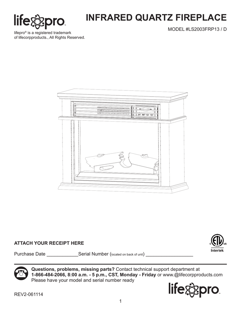 Lifepro LS2002FRP13 Installation Instructions Manual | Manualzz
