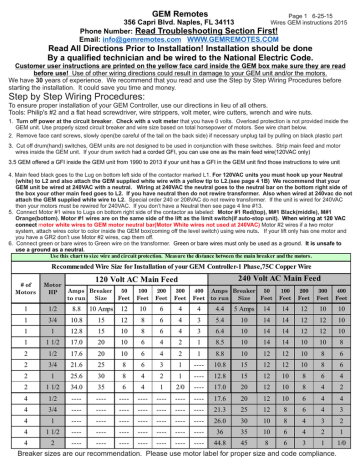Gem Remote Wiring Diagram - Wiring Diagram