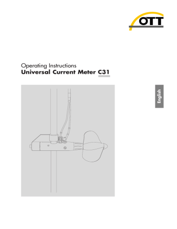 Ott Universal Current Meter C31 Operating instructions | Manualzz