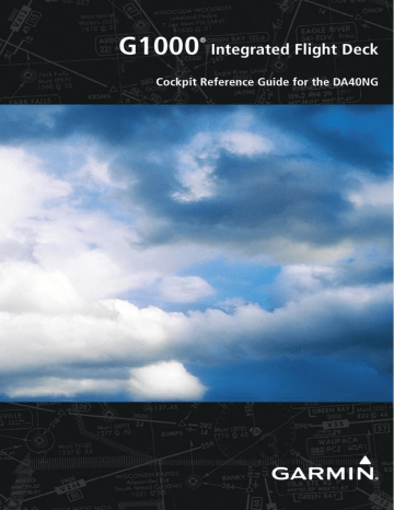 Garmin G1000: Diamond DA40NG Reference Guide | Manualzz
