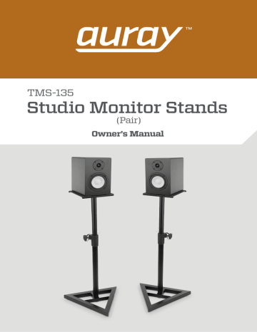 Auray TMS 135 Studio Monitor Stands Owner's Manual | Manualzz