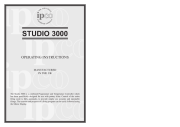 Studio 3000 Operating Instructions | Manualzz