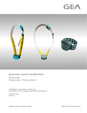 GEA Rescounter II Installation Instructions | Manualzz