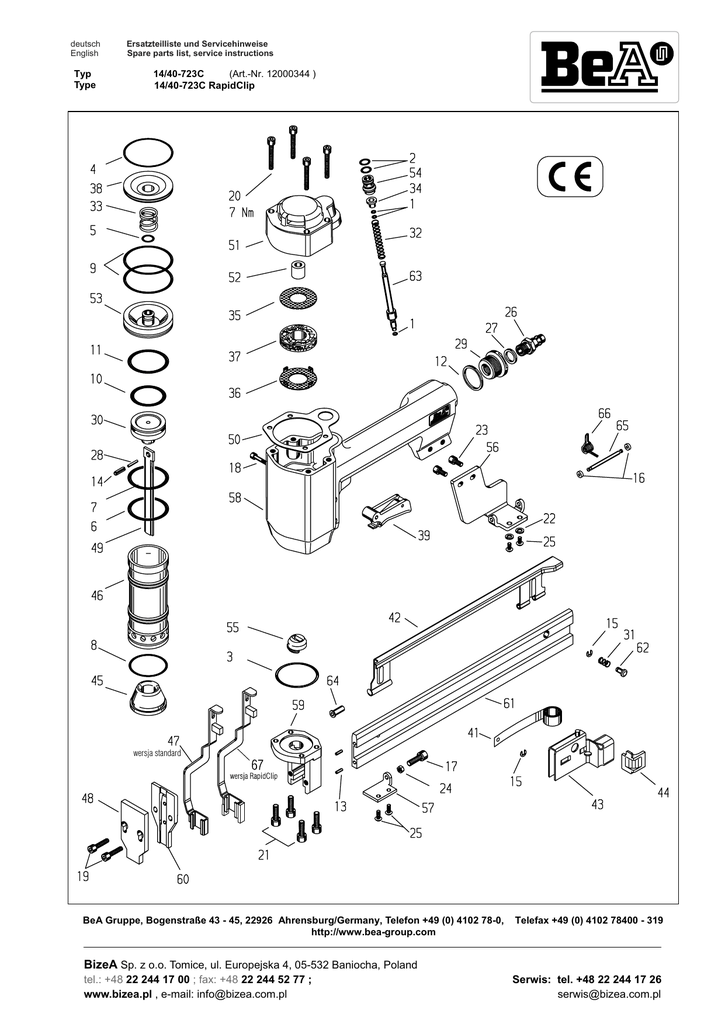 Bea Staple Gun Parts Diagram at Maddison Schmidt blog