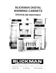 Getinge 5524, 5618, 5624 Warming Cabinets User Manual | Manualzz